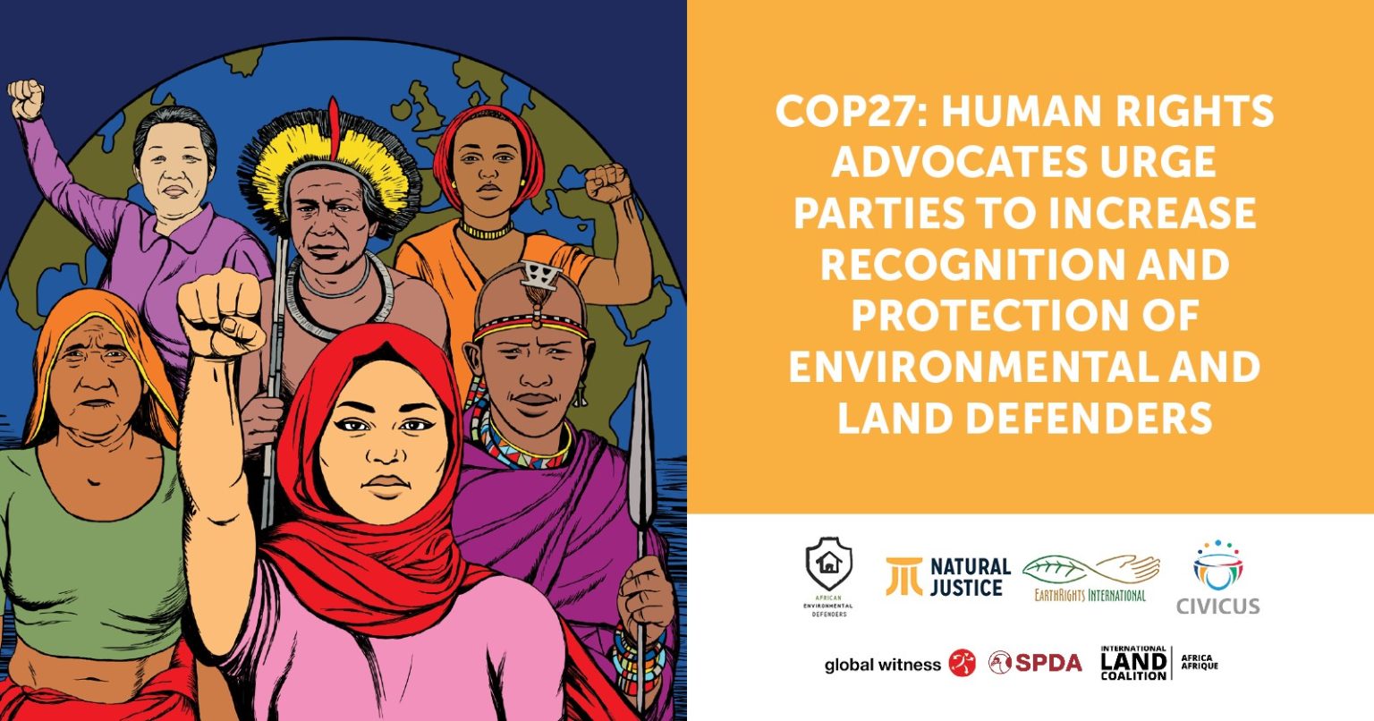 COP27: Human Rights Advocates Urge Parties to Increase Recognition and ...