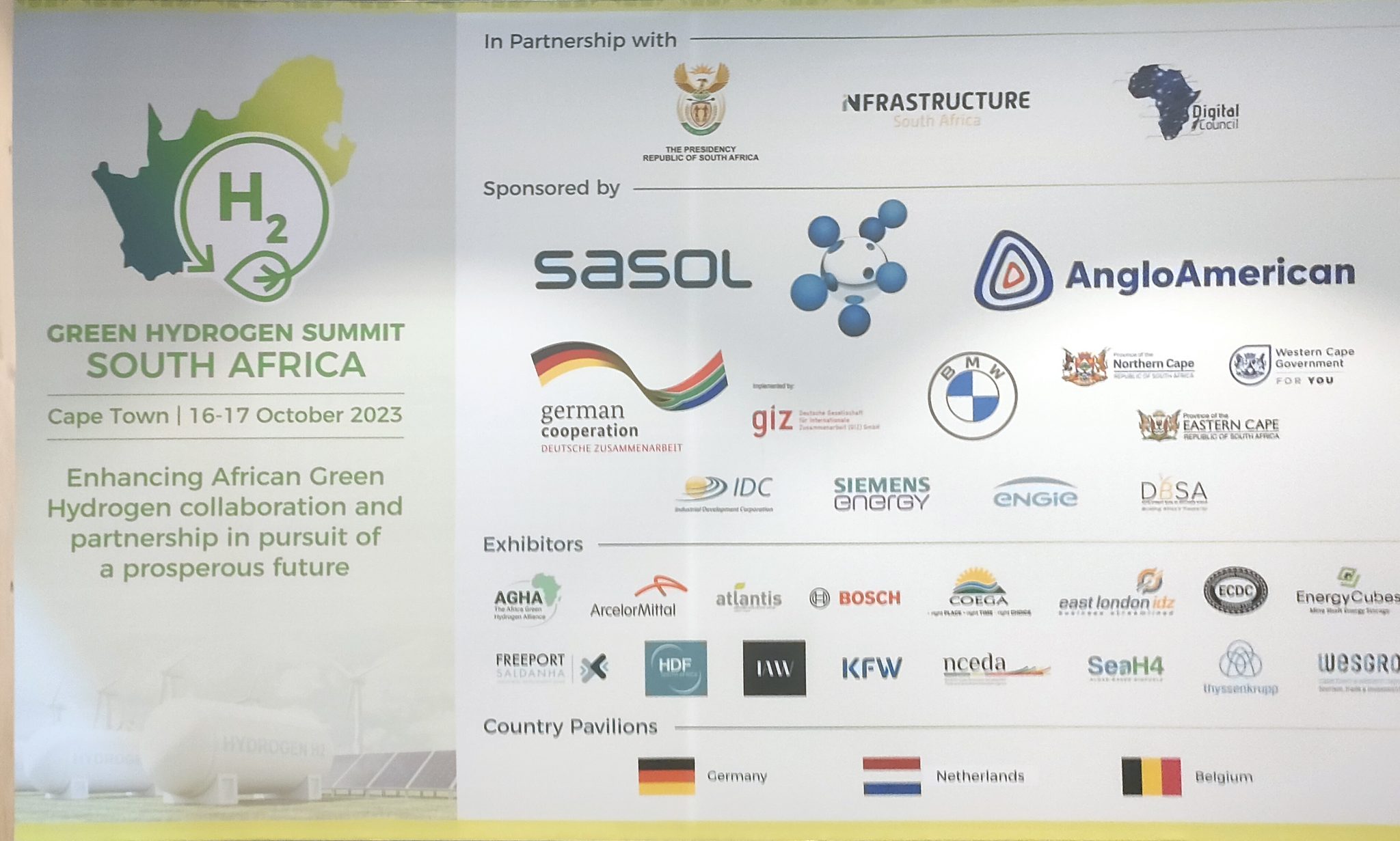 The 2023 Green Hydrogen Summit in South Africa